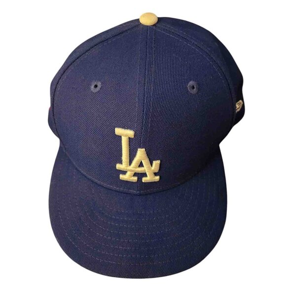 New Era | Accessories | Dodgers La Cap 59fifty New Era Navy Blue Sz 72 ...